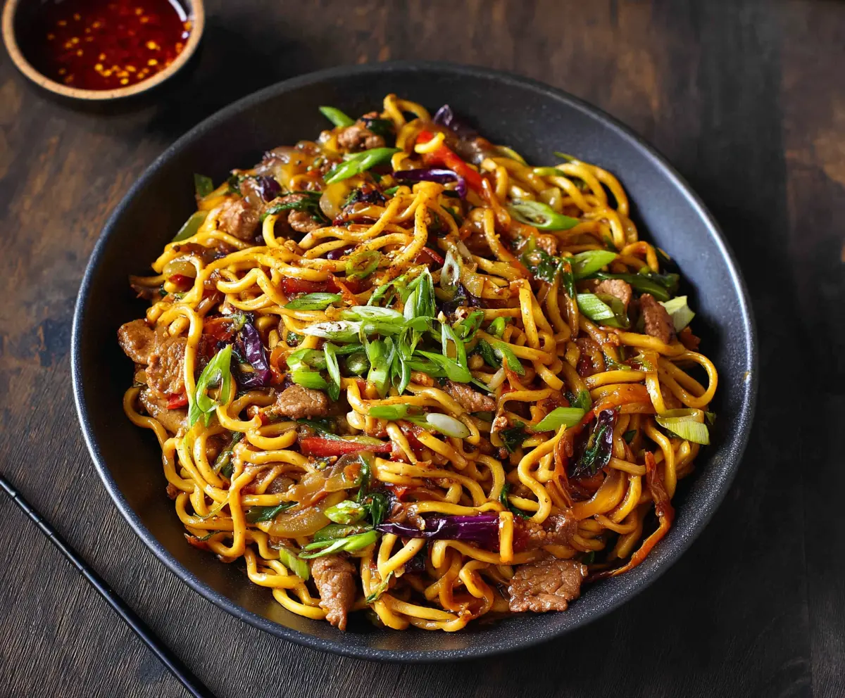 Delicious Pork Stir Fry Noodles Recipe